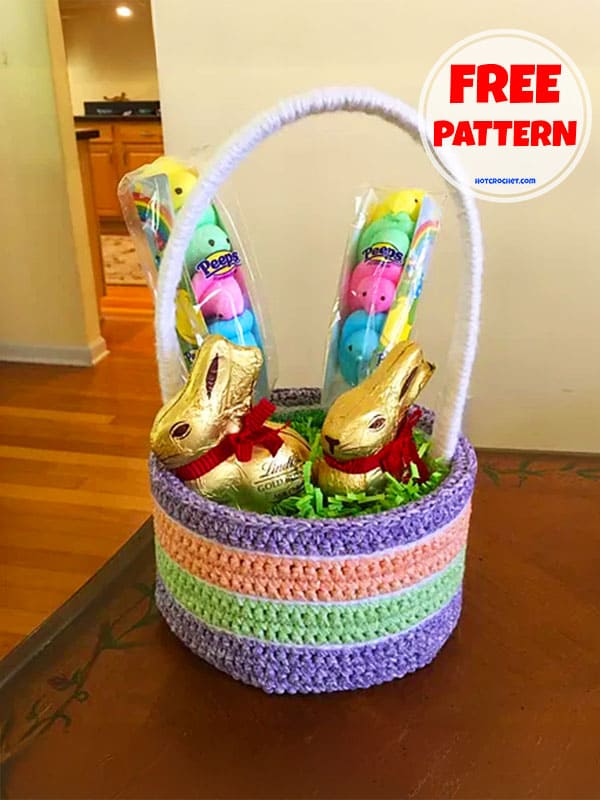 12 Free Crochet Easter Basket Patterns