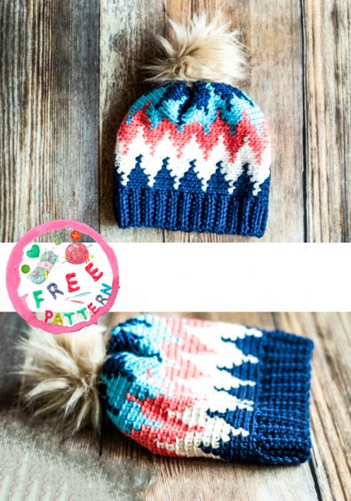 Crochet Chevron Hat Free Crochet Pattern 2021 - hotcrochet .com