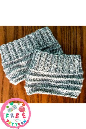 Easy Knit Boot Cuffs Free Pattern 2020 - hotcrochet .com