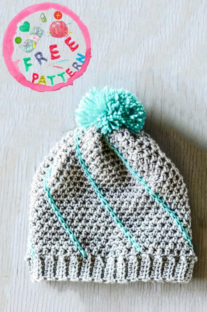 Diagonal Hatch Slouchy Hat- Free Crochet Pattern! - hotcrochet .com