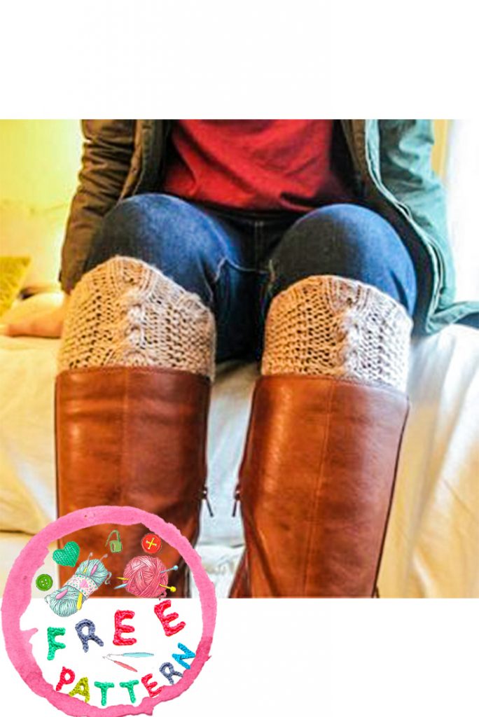 Seed Stitch & Cabled Boot Cuffs Free Pattern 2020 - hotcrochet .com
