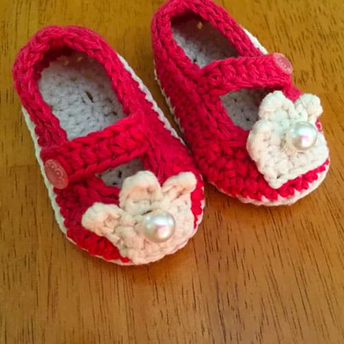 Cute Princess Free Baby Bootie Crochet Pattern