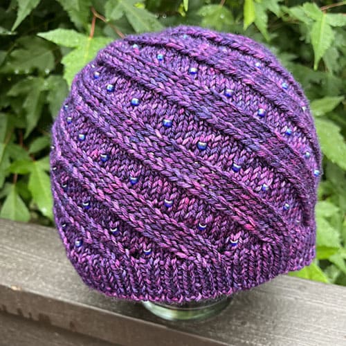 Free spiral beanie knitting pattern