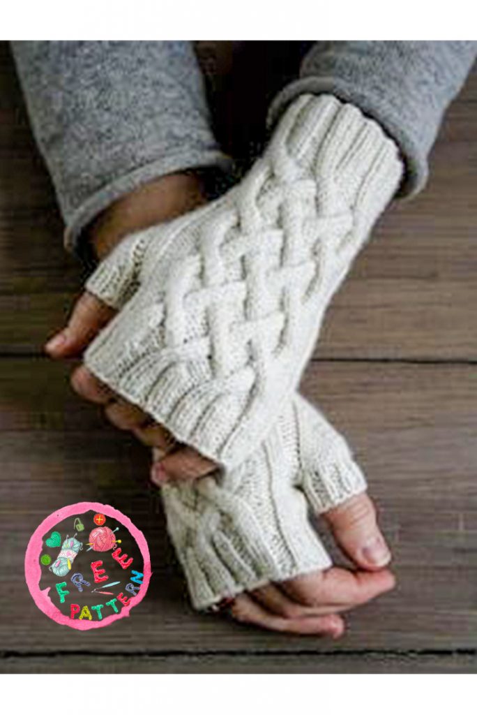 Gorgeous Cable Fingerless Gloves Free Pattern - Hotcrochet.Com