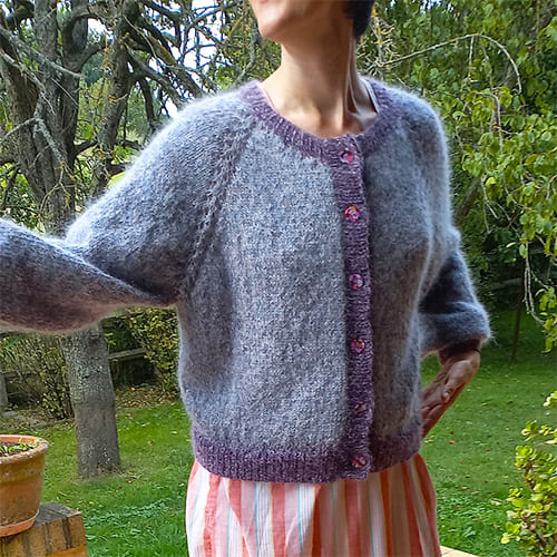 Soft Ribbed Cropped Knit Cardigan Free PDF Pattern