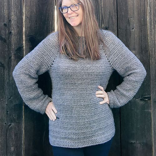 Raglan sleeve crocheting a sweater for beginners free pattern